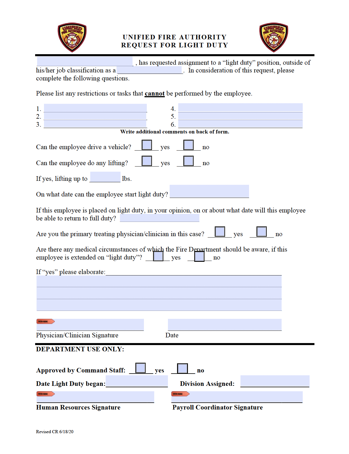 Health & Safety - Unified Fire Authority
